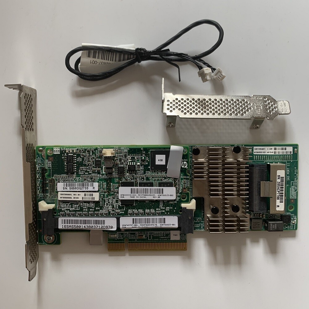 726821-B21 HP Controller Smart Array 12GBSAS 726823-001 P440/4GB FBWC ...