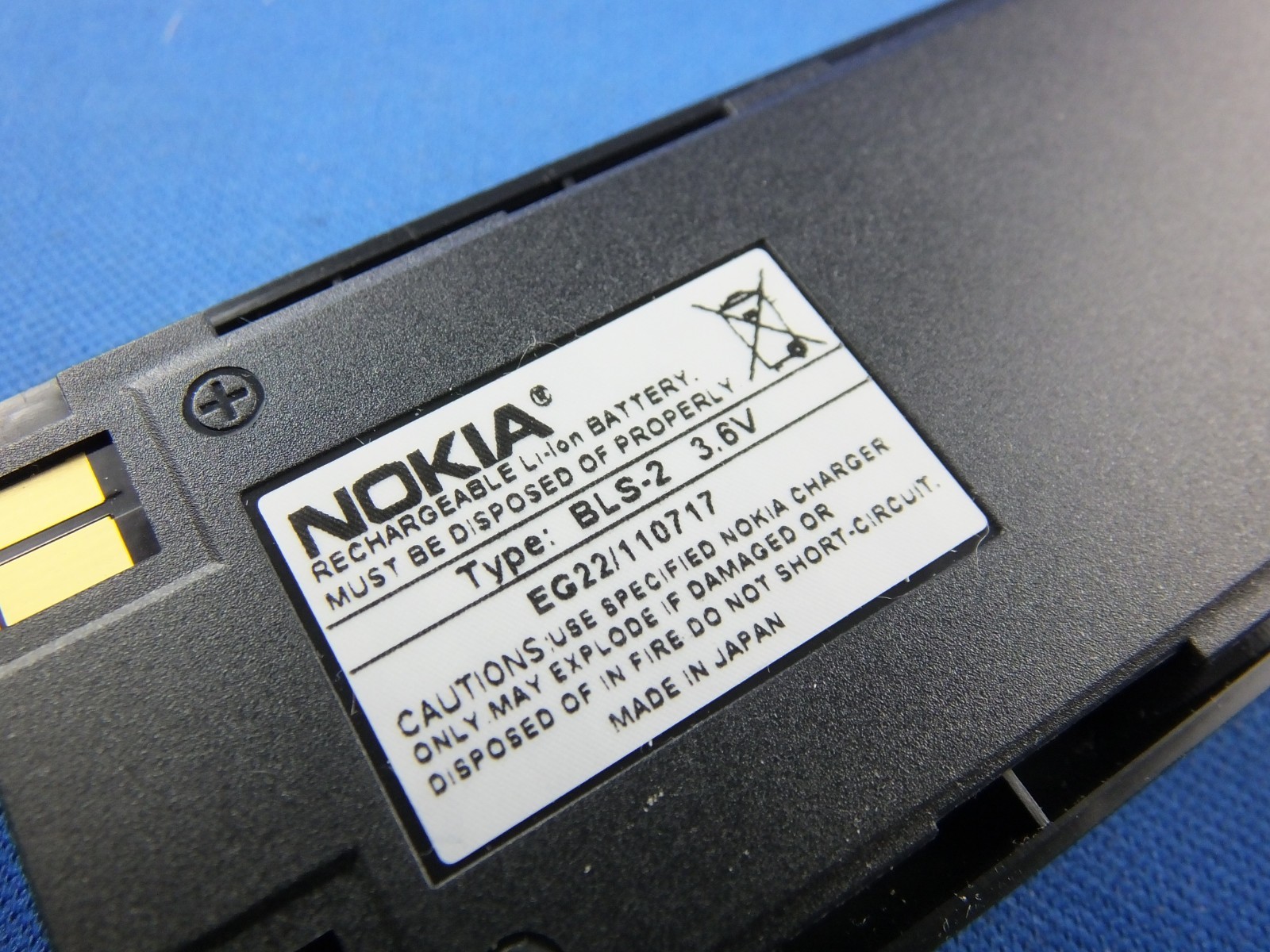 Original Nokia 6310 6310i 5110 6150 6210 Akku Battery BLS-2 3.6 V Li ...