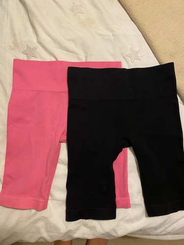 Primark Ladies Seam free Cycling Shorts In Black And Pink 2 Pairs Size ...