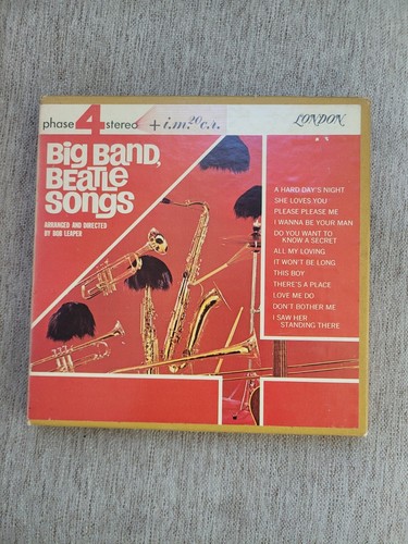 RARE Big Band Beatle Songs (1964) Reel To Reel Tape Bob Leaper Jazz Pop ...