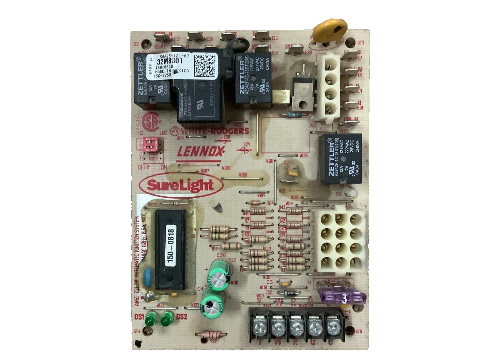 50A65-121 Lennox Furnace Control Circuit Board Free Shipping 32M8801 | eBay