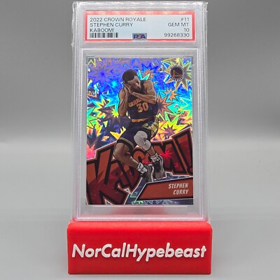 2022-23 Panini Crown Royale Stephen Curry #11 KABOOM SSP PSA 10 GEM ...
