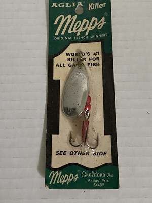 Vintage Mepps Number 4 Aglia Spinner Lure New In Package! | eBay