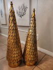 Pottery Barn Handcrafted Antique Gold Metal Tree Holiday Christmas ...