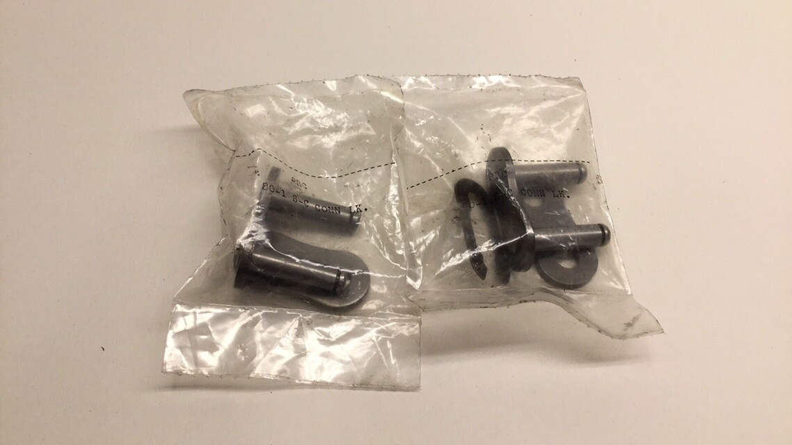 PRC 80-1 S-C Conn LK Connecting Link #80 1" Spring Clip (Pack of 2) 80 ...