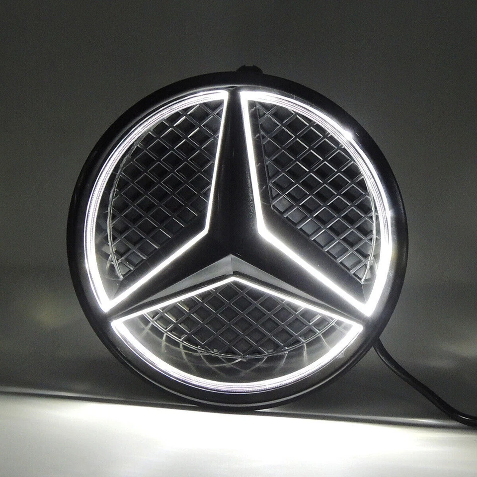 Front Light LED Grille Emblem For Mercedes-Benz C GLK Illuminated Star ...