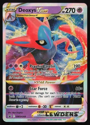 Deoxys VSTAR - SWSH268 - Ultra Rare - SWSH Black Star Promo - Pokemon ...