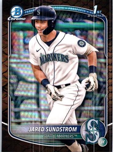 2025 Bowman #BCP-85 Jared Sundstrom Chrome Prospects Reptilian ...