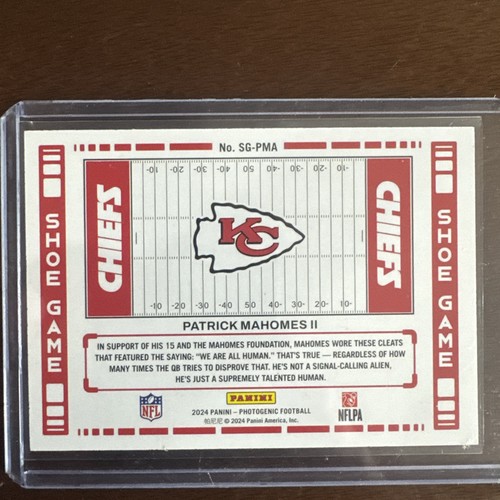 2024 Panini Photogenic NFL SHOE GAME Patrick Mahomes CASE HIT SSP | eBay