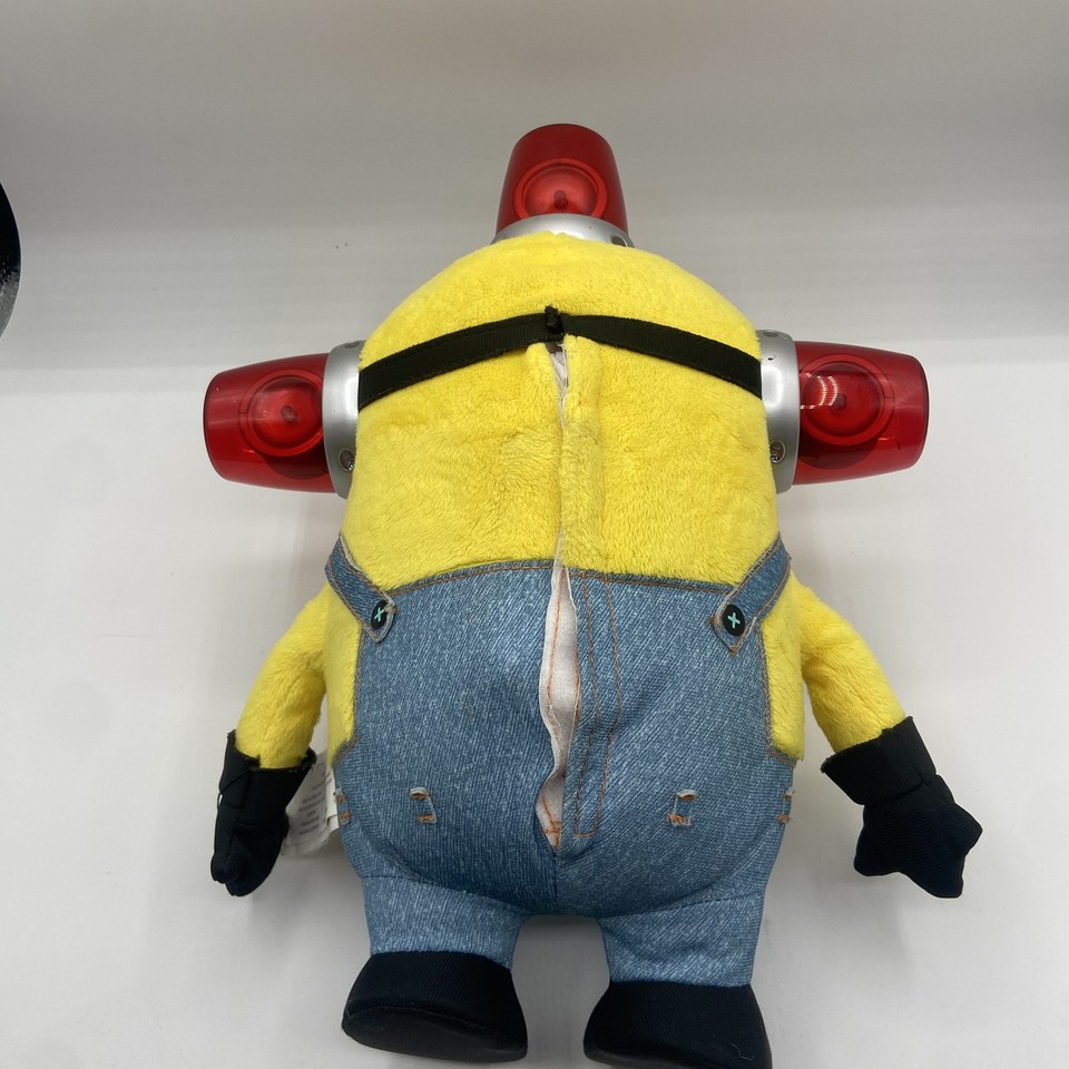 Minions Despicable Me Fire Alarm Flashing Lights Plush Megaphone ...