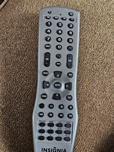 Insignia 66700aba2-039-r TV DVD Remote Control 6010d01201 66700ABA2039R ...
