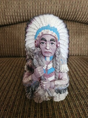 Vintage Universal Statuary Native American Indian Chief Statue | eBay