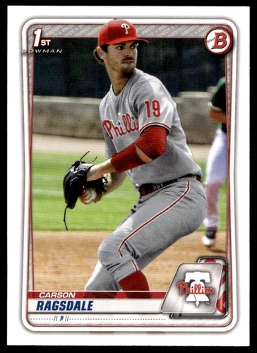 2020 Bowman Draft Carson Ragsdale G64 Philadelphia Phillies #BD-145 | eBay