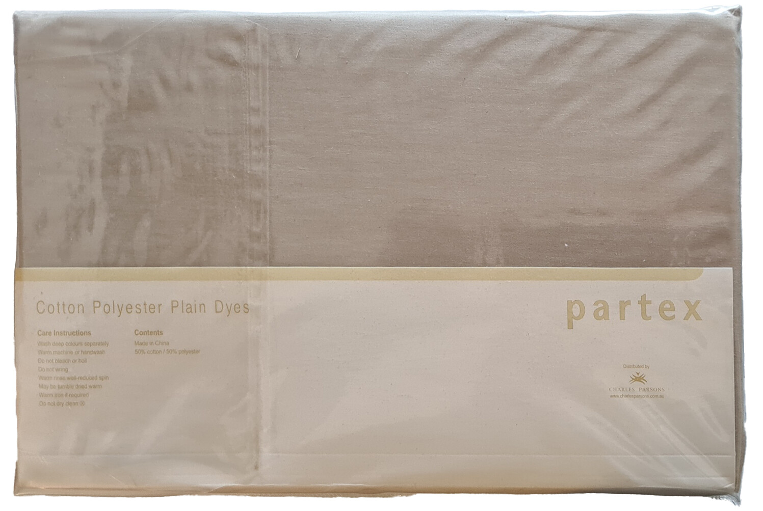 PARTEX Linen King Single Fitted Sheet with Pillowcases Set | 225TC ...