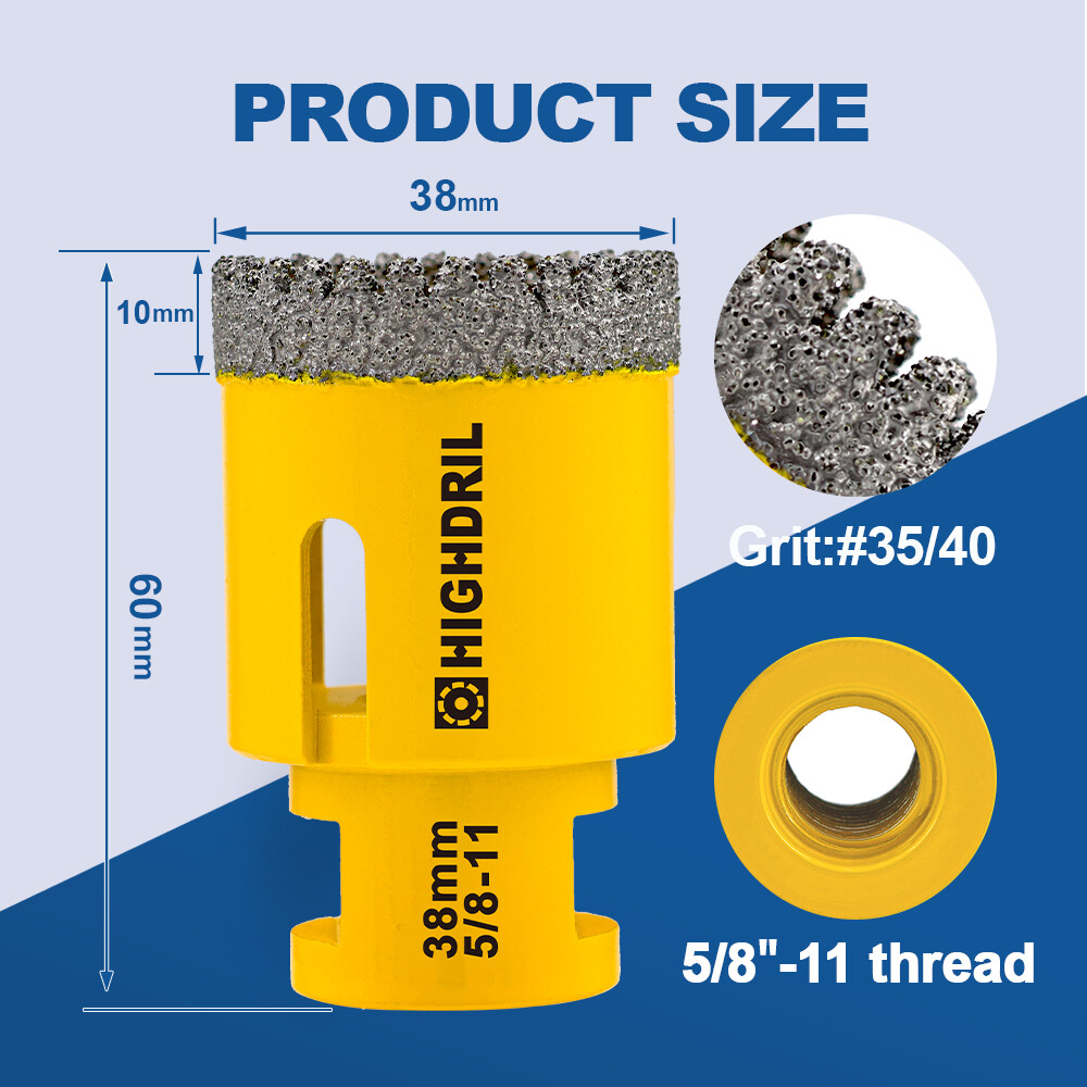 19-102mm 5/8 Diamond Core Drill Bit Tile Hole Saw for Granite Marble ...