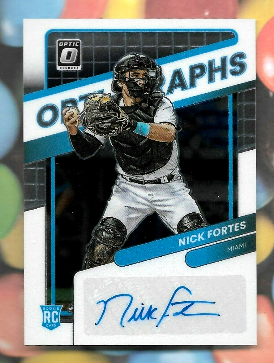 NICK FORTES 2022 PANINI DONRUSS OPTIC ROOKIE RC AUTOGRAPH AUTO #OG-NF ...