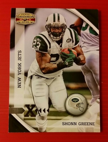 SHONN GREENE * 143/250 * X VARIATION #105 NEW YORK JETS * 2010 GRIDIRON ...