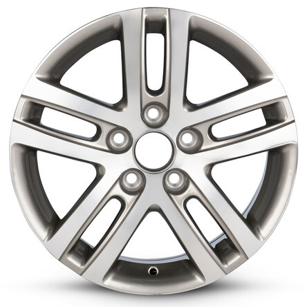 Open Box 16" Machined Gunmetal Alloy Wheel For 2005-2014 Volkswagen ...