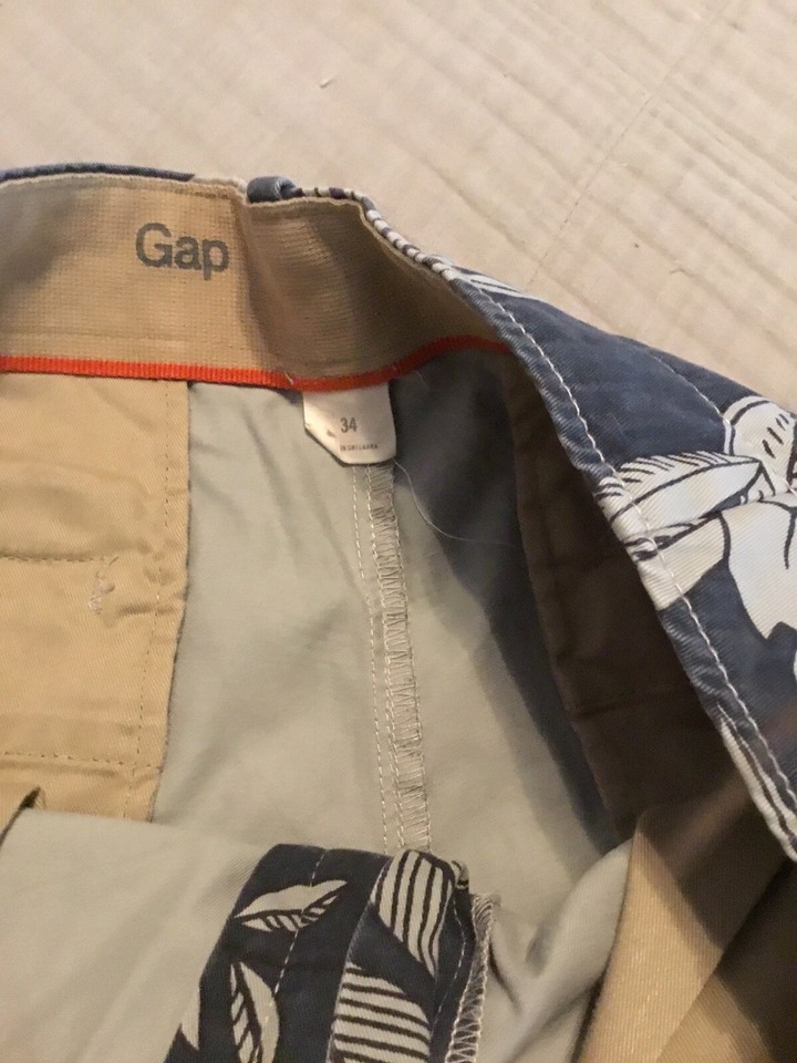 Gap Lived-in Short Hawaiian Faded Blue gray Men’s Size 34 | eBay