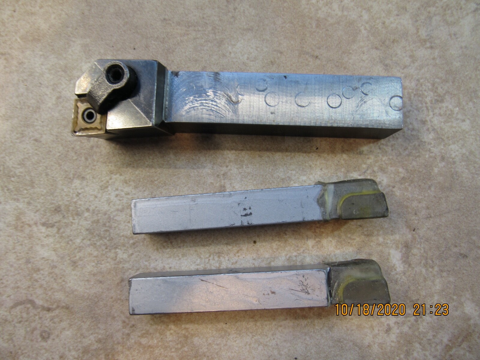 3 Lathe Insert Tool Holders 1x Dorian Tool MCLNRTZ-4B, 2 x ACT AL8-883 ...