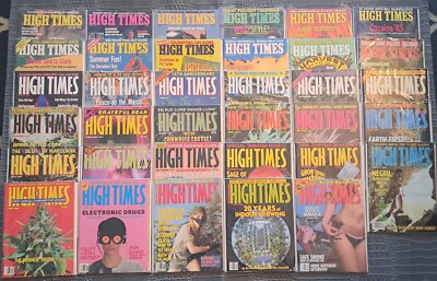 High Times Magazines Various Vintage Sept. 1980 - May 1989 Out of Print ...
