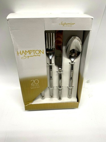 Hampton Signature Flatware Set of 20 Pieces - New - Free Shipping | eBay