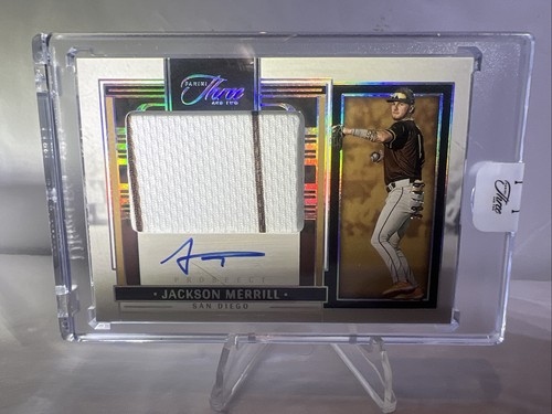 Jackson Merrill Panini Three And Two Autograph Game Used RPA Padres 38/ ...
