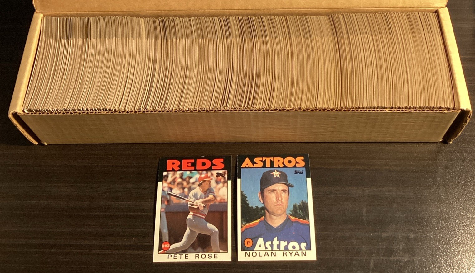 1986 Topps Baseball Complete Set NMMT+ Ryan Rose Gwynn Puckett Ripken ...