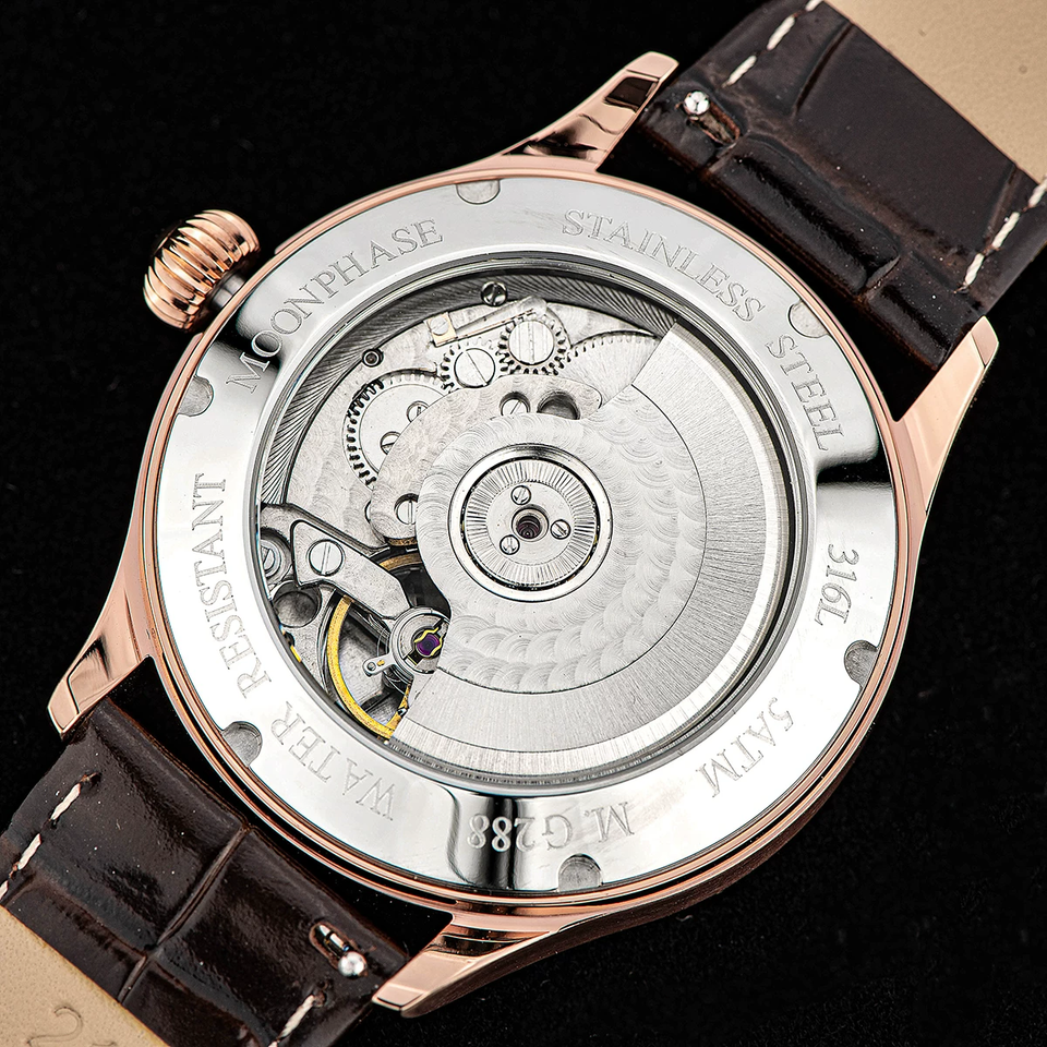 41mm Sugess Seagull 1963 MoonPhase Master Automatic Mechanical Watch ...