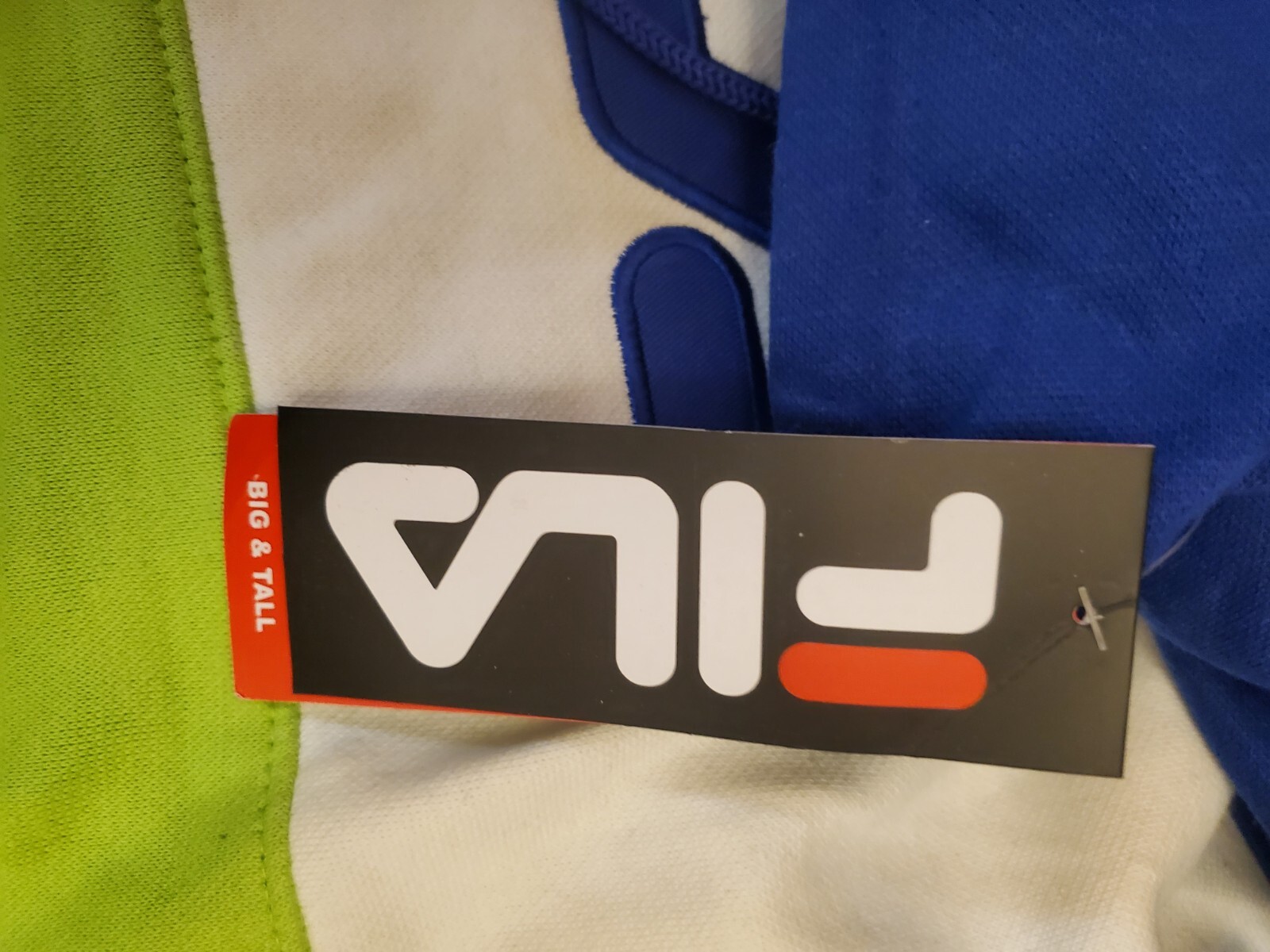 FILA hoodie sweatshirt 3XLT pullover, Blue White and Green, New with ...