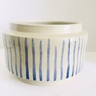 Red Wing Stoneware Planter for Room & Board 10.75" x 6.5" Blue Stripe ...