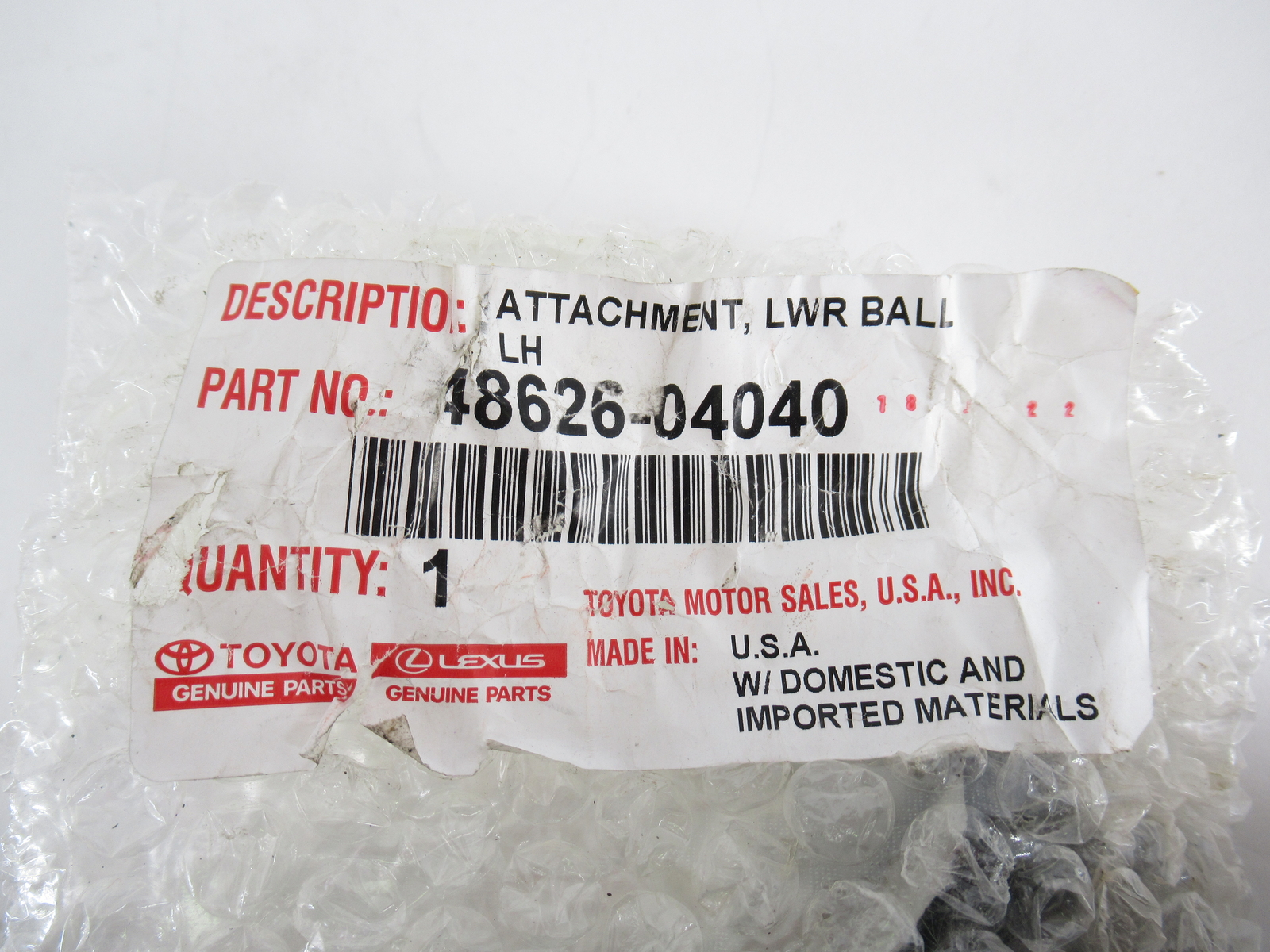 Genuine OEM Toyota 48626-04040 Driver LH Lower Ball Joint Mount 2005-21 ...