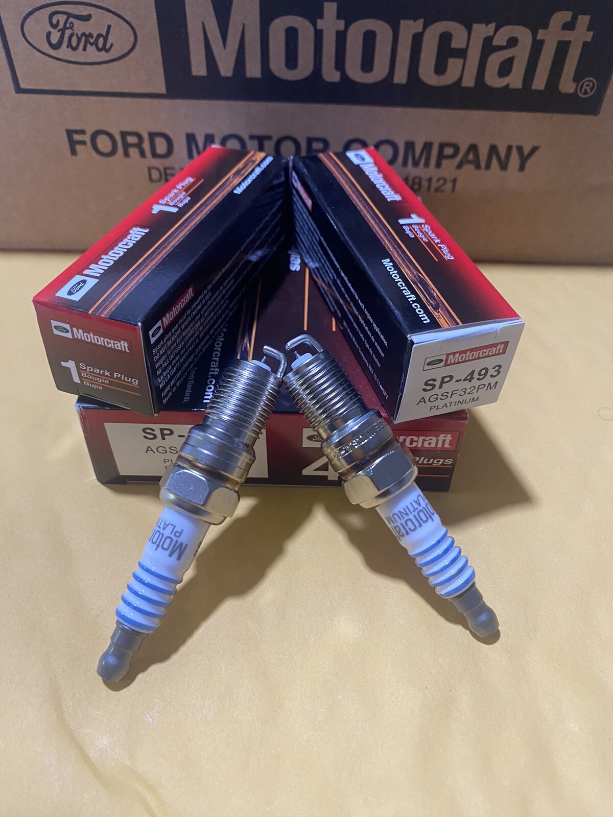 8Pcs SP-493 Platinum SPARK PLUGS AGSF32PM For Motorcraft Ford 4.6L 5.4L ...