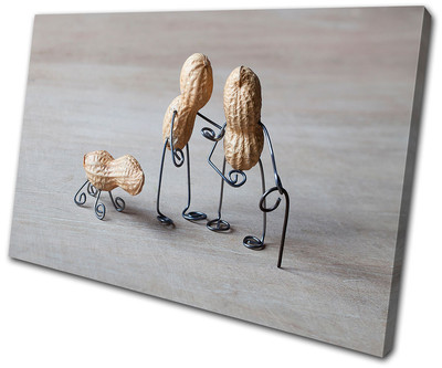 Food Kitchen Peanut Couple Comedy SINGLE TOILE murale ART Photo Print ...