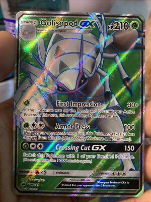 Pokemon Golisopod GX 129/147 FULL ART RARE NM Sun And Moon Burning ...