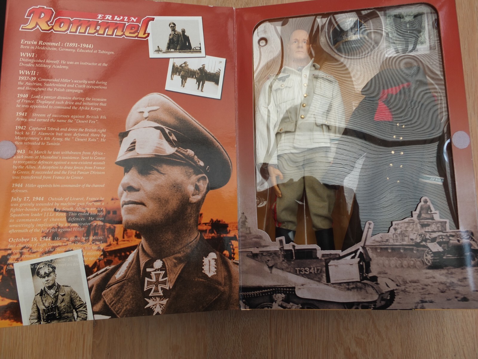 HOT TOYS - THE DESERT FOX ERWIN ROMMEL - VERY RARE 1/6 SCALE ACTION ...