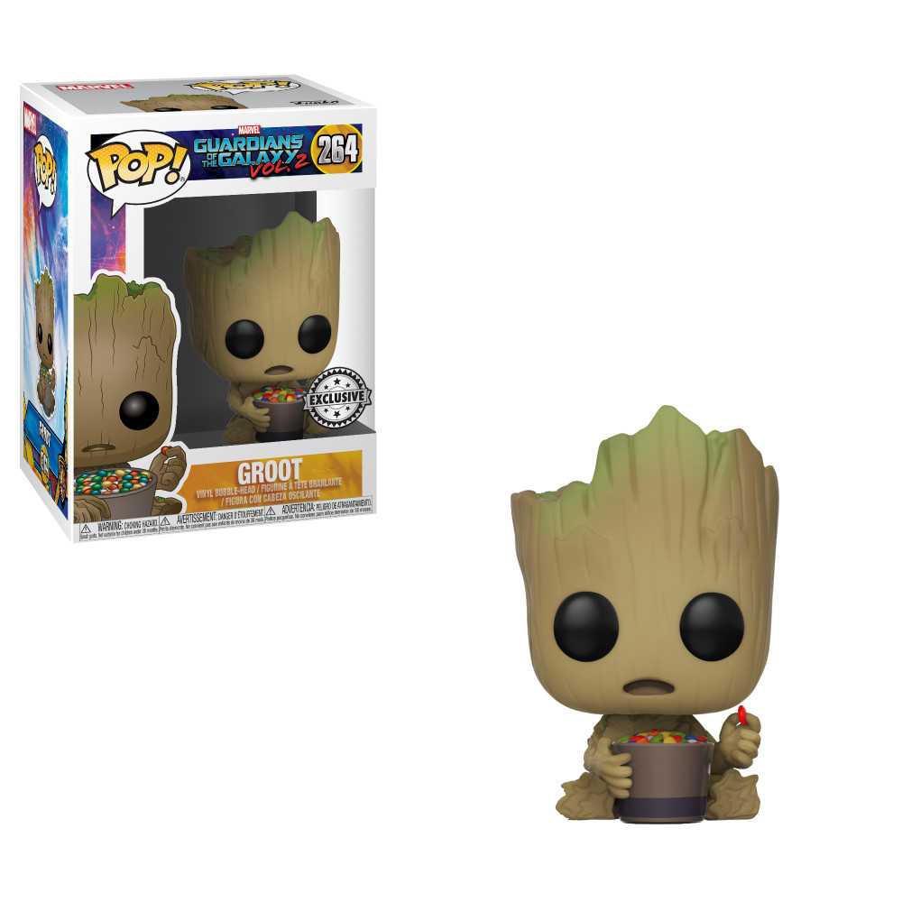 Funko Pop! Vinyl: Marvel - Groot (w/ Candy Bowl) - Hot Topic (Exclusive ...