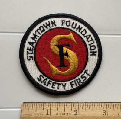 Steamtown Foundation Safety First Round Embroidered Patch | eBay