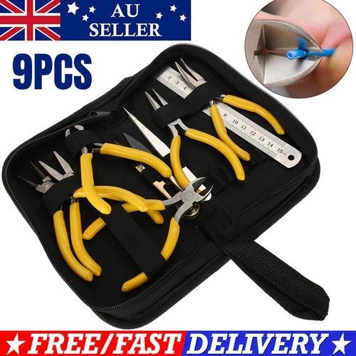 9PCS Quality DIY Tools Jewelry Plier Jewellery Making Beading Mini ...