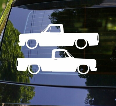 2x Lowered Truck Pickup Decal Stickers for Dodge D100 3rd gen Classic ...