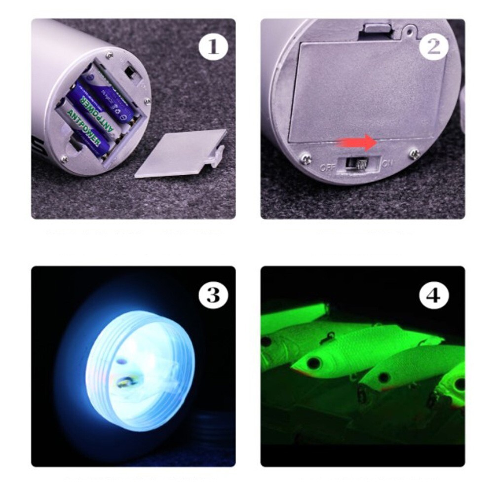 Blue Light Source Lamp with 18 LED Tube Illuminate Your Fishing ...