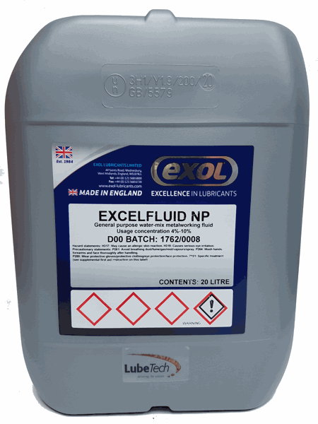 EXOL EXCELFLUID NP WATER SOLUBLE GENERAL PURPOSE CUTTING OIL 20 L HIGH ...