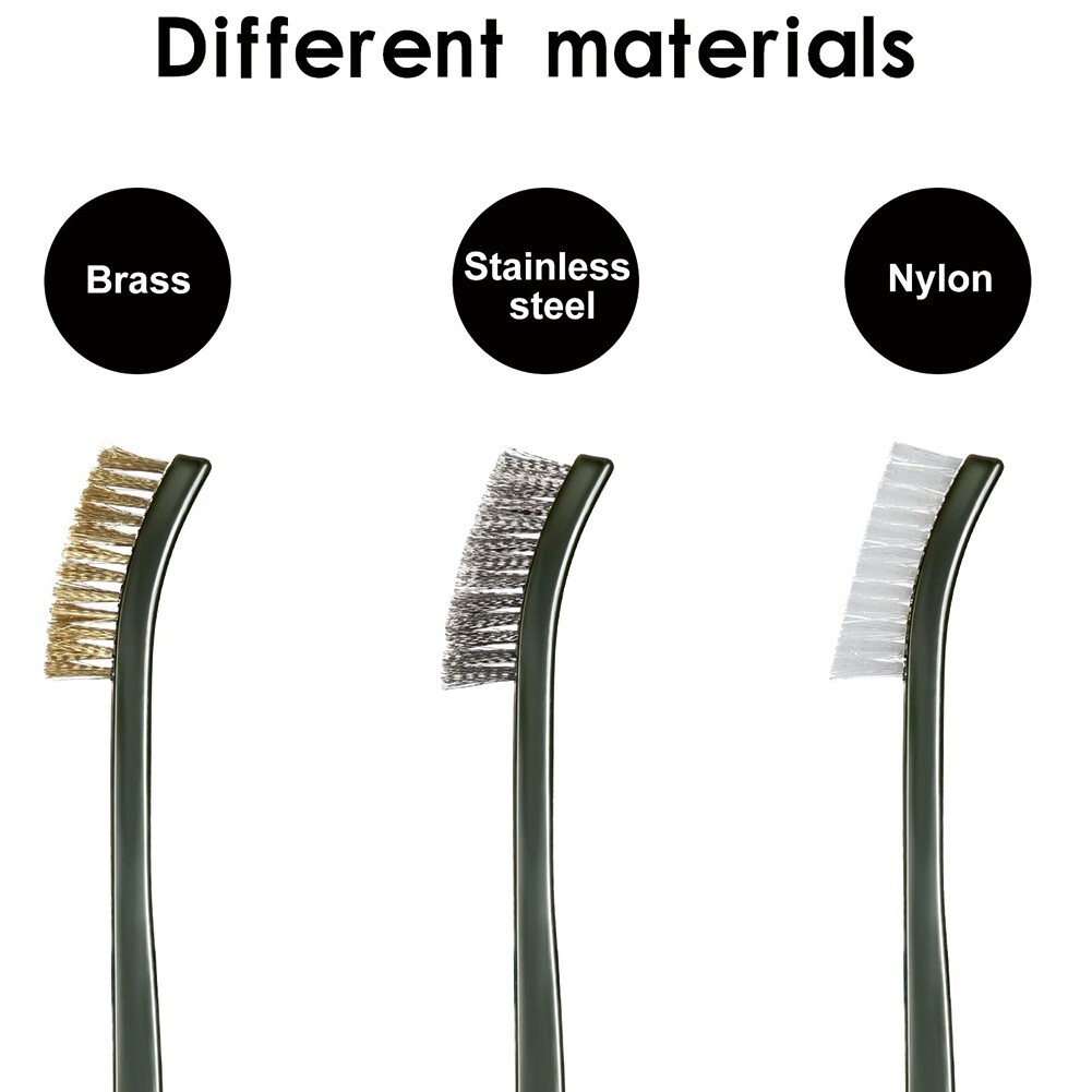 Mini Wire Brushes for Efficient Rust Removal and Metal Cleaning Set of ...
