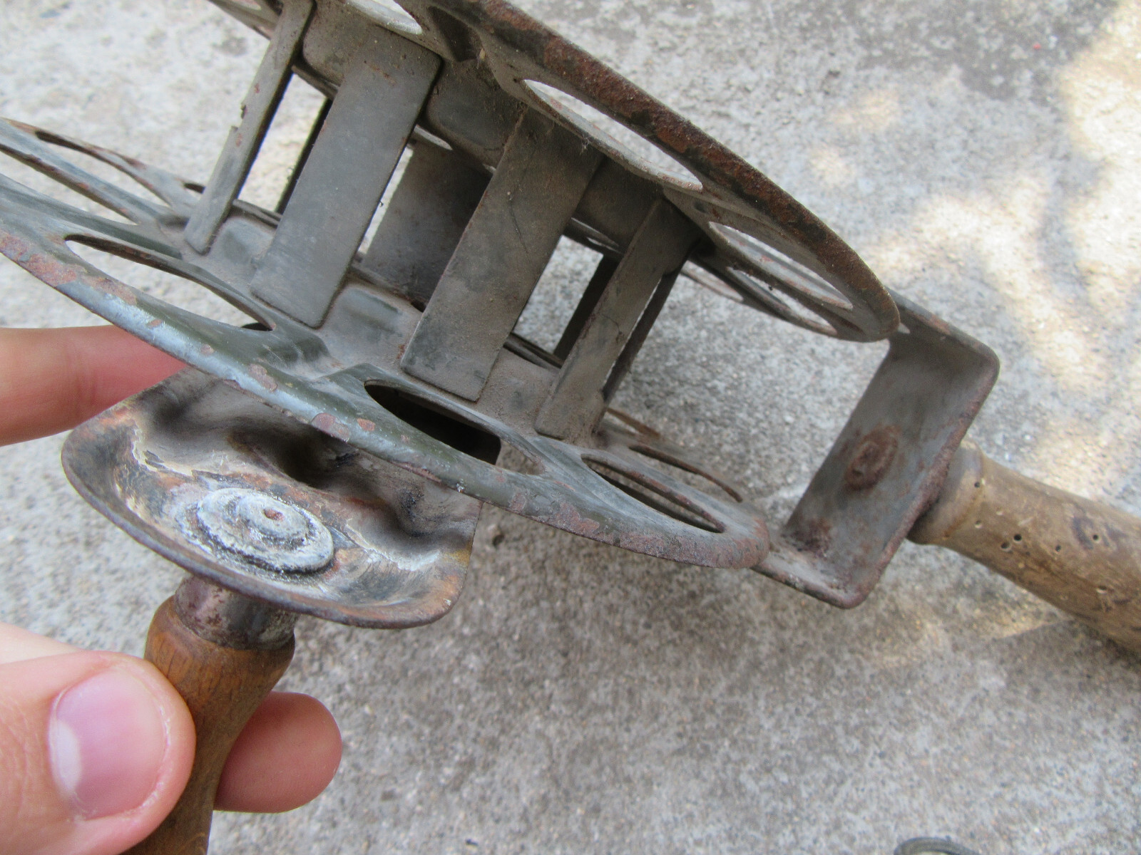 VTG RARE WWII WW2 German Cable Reel Wehrmacht Phone Hand Spool Military ...