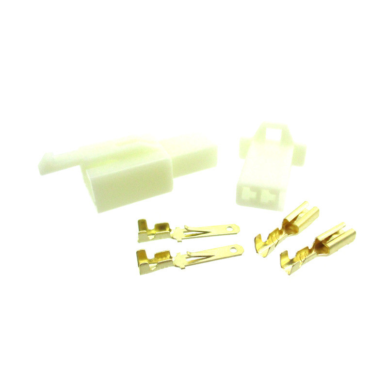 10x ATV Scooter 2 Pins Electrical Wire Connector Terminal Harness Plug ...