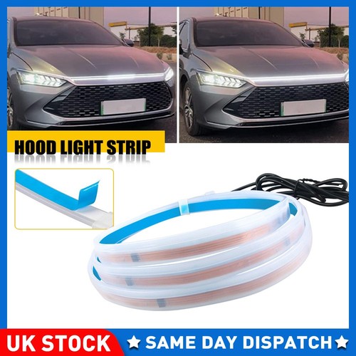 Dynamic Scan Start Up Hoodbeam Kit Flexible Car Hood LED Strip Lights 1 ...