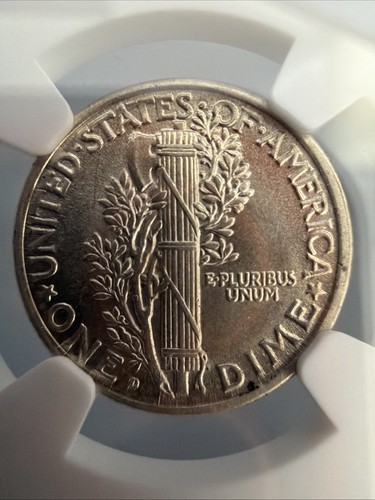 1920 D MS 61 FB Mercury Dime NGC x Bullion Plus Throwback Series Silver ...