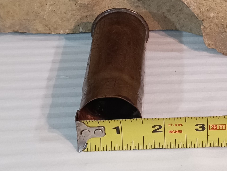 WW1 Brass Metal Trench Art Shell Casing Sedan France 37MM 1917 37-85 ...