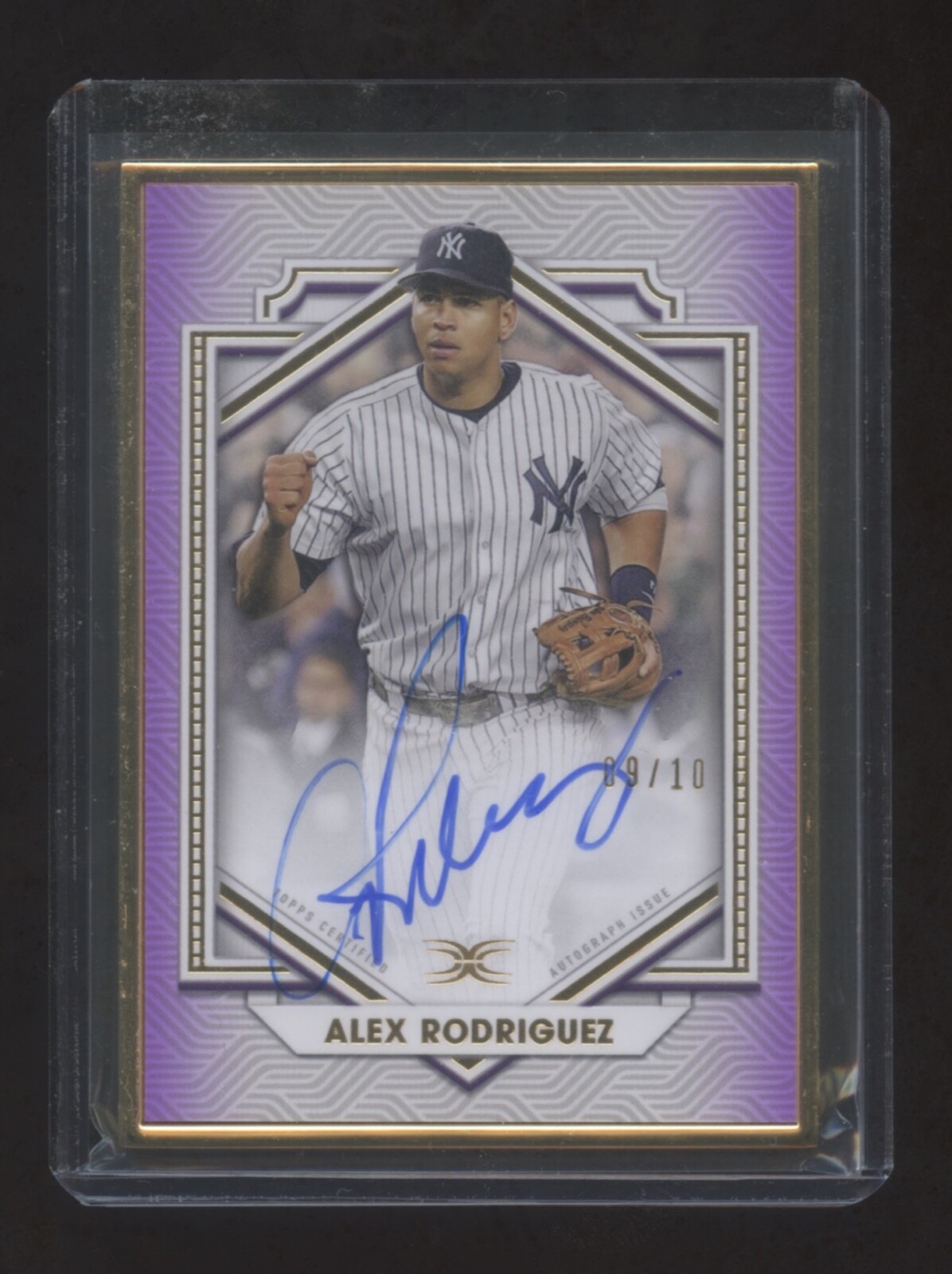 TOPPS DEFINITIVE ALEX RODRIGUEZ GOLD FAME AUTOGRAPH #ED 09/10 YANKEES ...