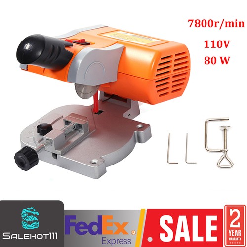 Mini Benchtop Cut-off Chop Saw wood metal Angle Moulding cutter 45 ...